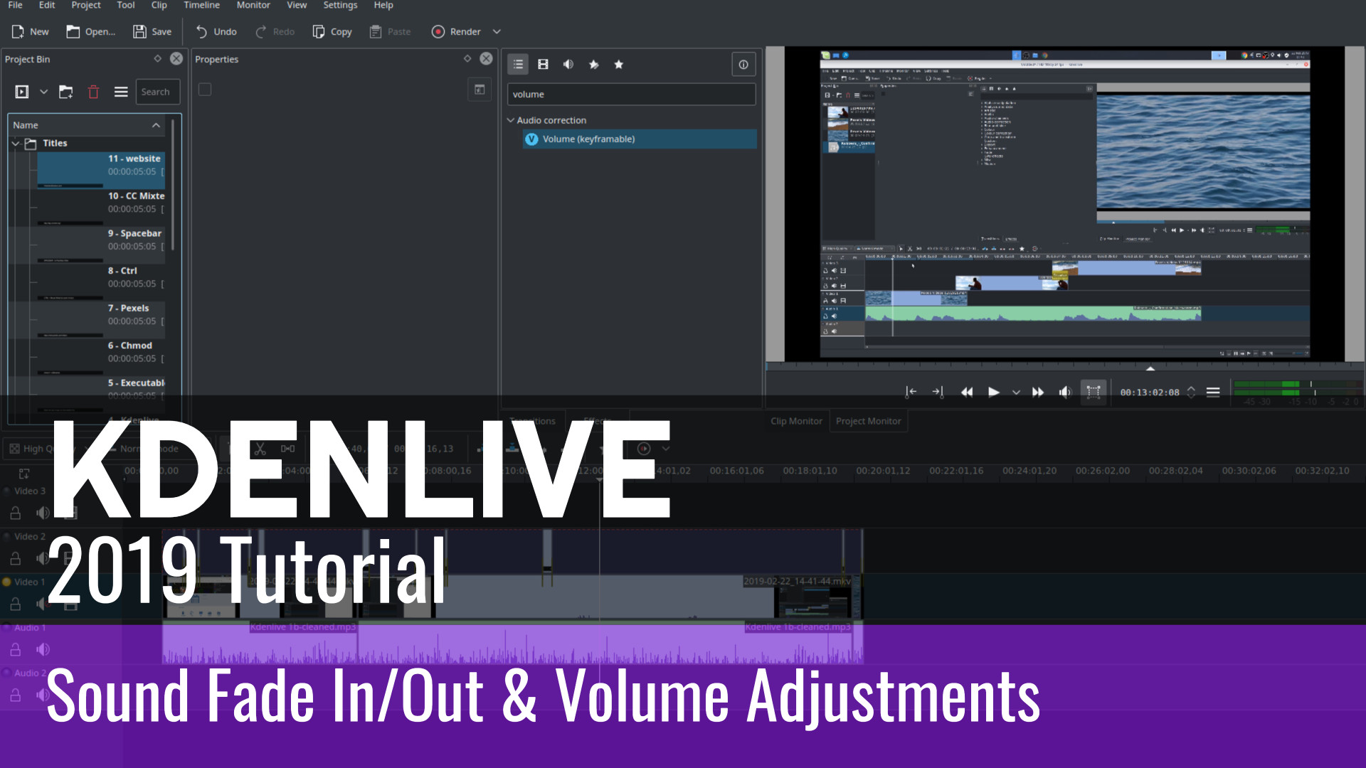 Kdenlive 2019 Tutorial How To Do Sound Fade In Out And Make Volume kdenlive-2019-tutorial-how-to-do-sound-fade-in-out-and-make-volume